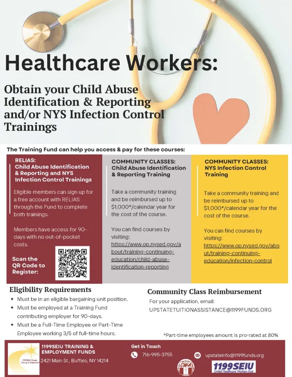 Important Training Opportunities for Healthcare Workers: 1199SEIU ...